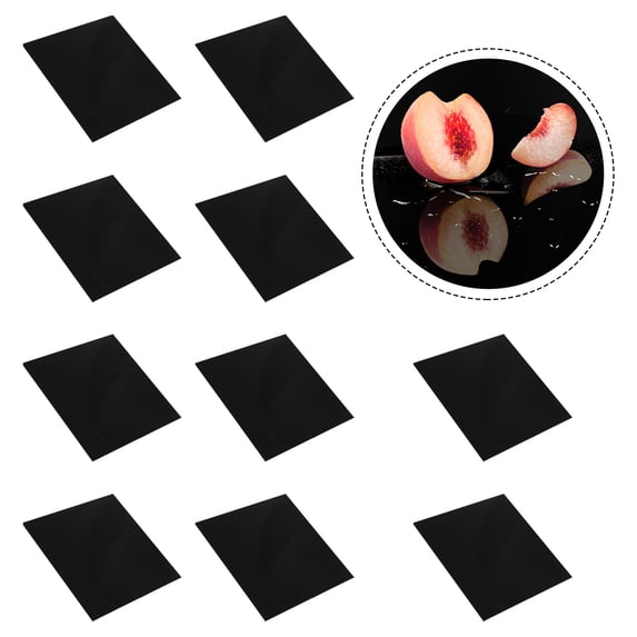 Supvox 10Pcs Black Acrylic Sheet Photo Mounting Board for Crafts and ...
