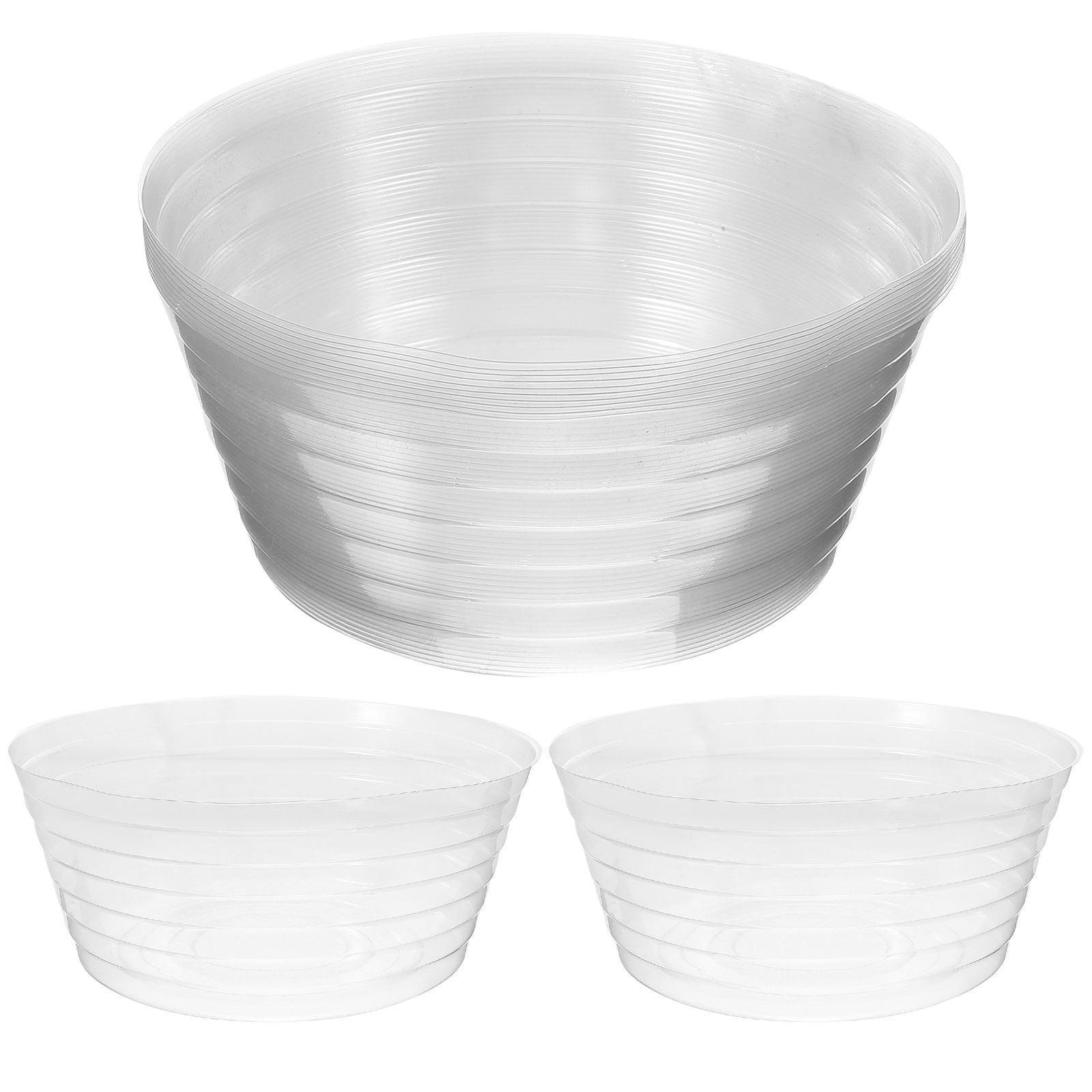 Supvox 10Pcs Transparent Plastic Planter Base Anti Overflow Pot Tray ...