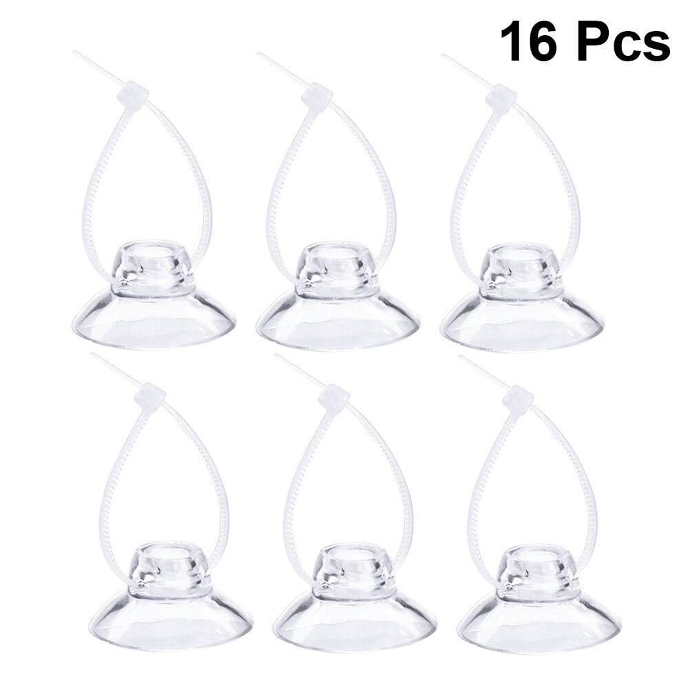 Supvox 16Pcs Clear Plastic Suction Cups for Small Window Uses - Walmart.com
