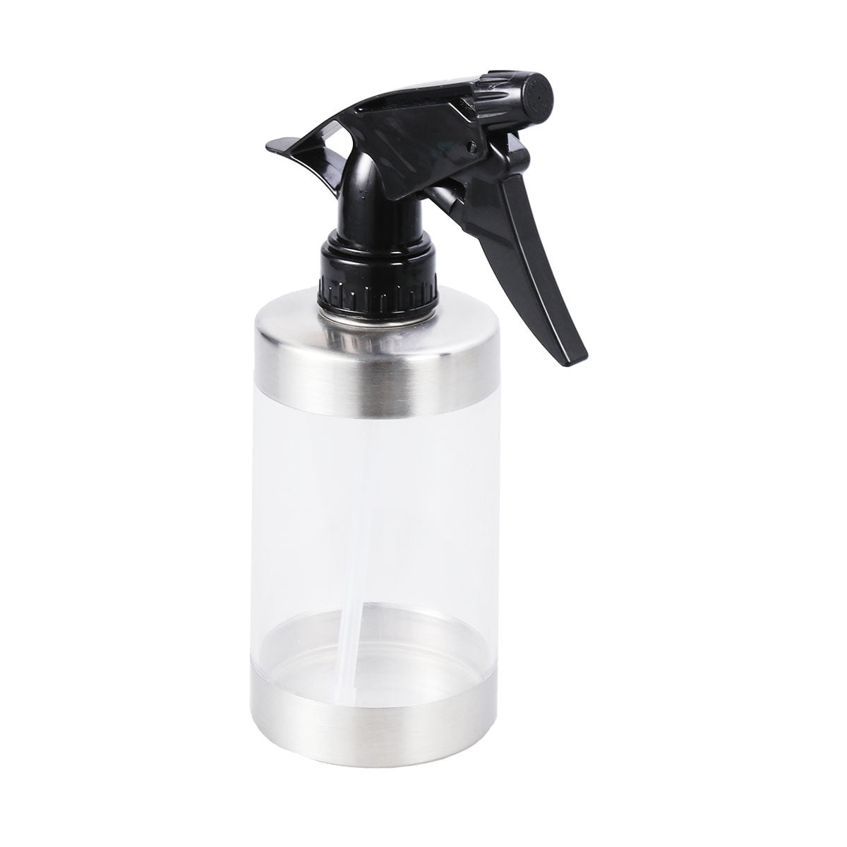 Supvox Clear Stainless Steel Water Spray Bottle with Trigger for ...