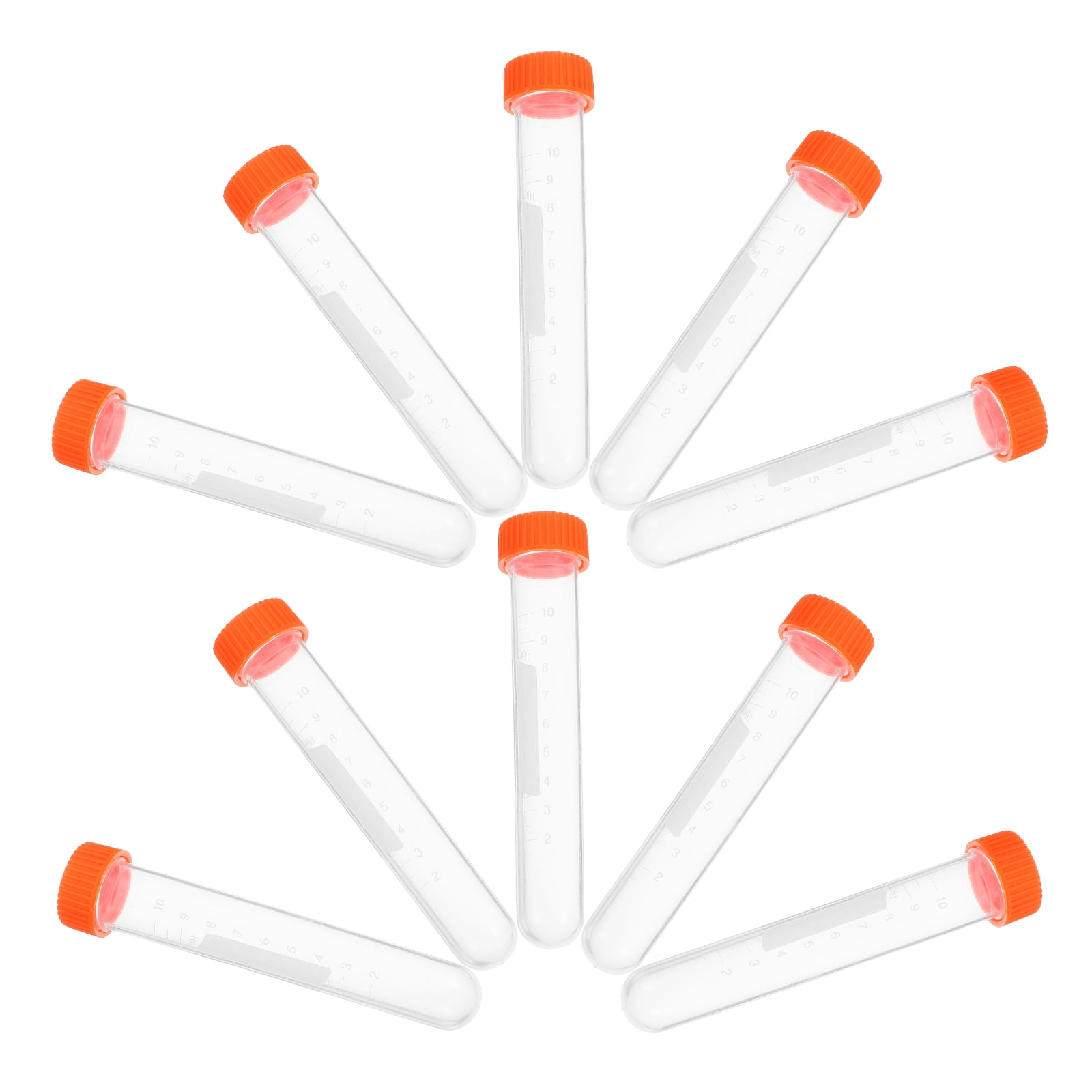 Supvox 20Pcs Small Vials with Caps Sturdy Clear Plastic Sample Storage ...