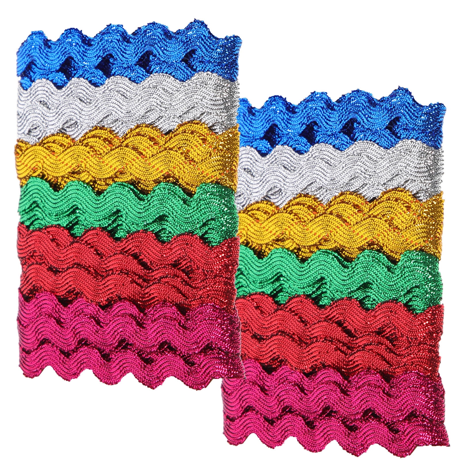 Supvox 2PCS Simple Wave Bending Ribbons for Handicraft Projects Multi ...