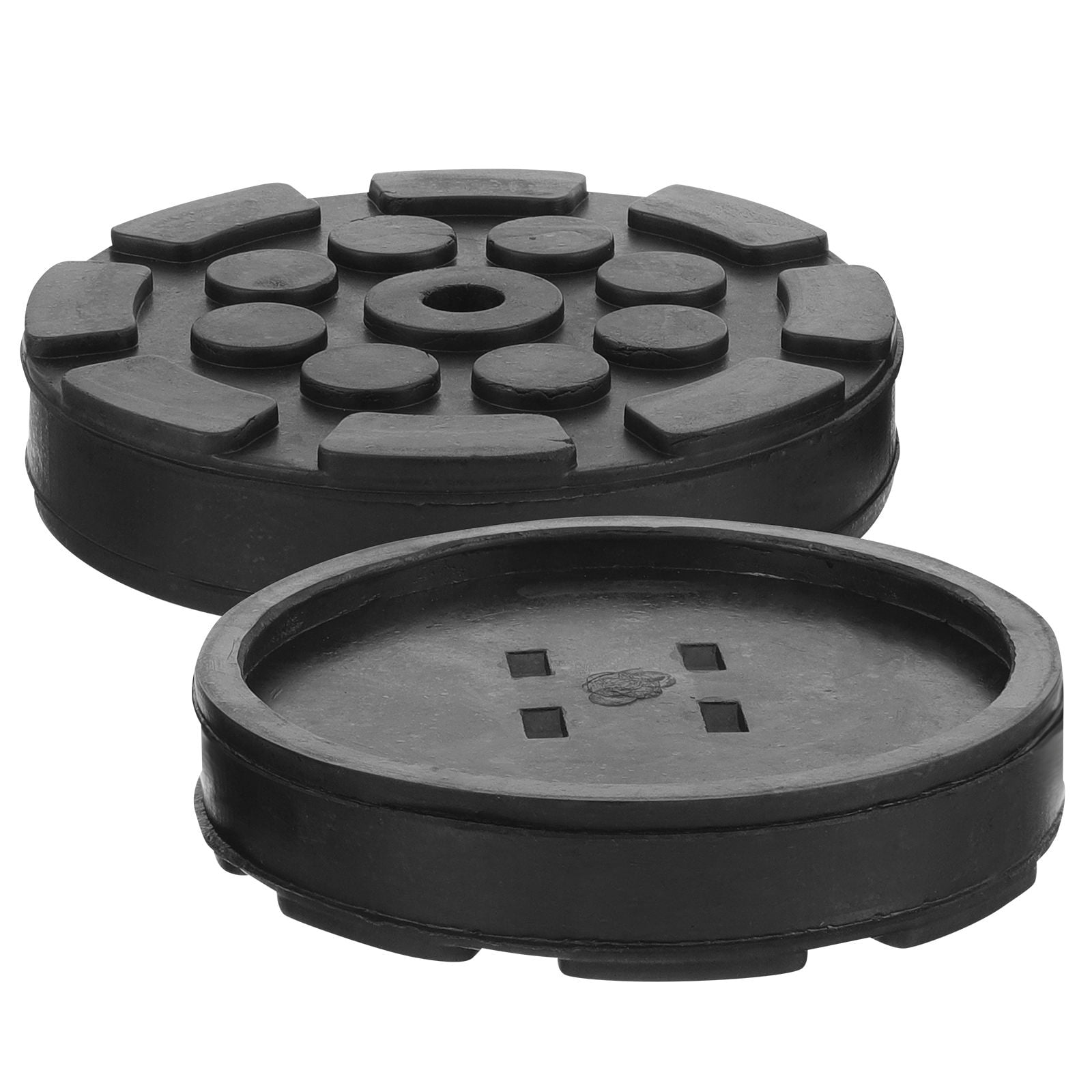 Supvox 2Pcs Rubber Lift Mat Black Round Shape for Vibration Reduction ...