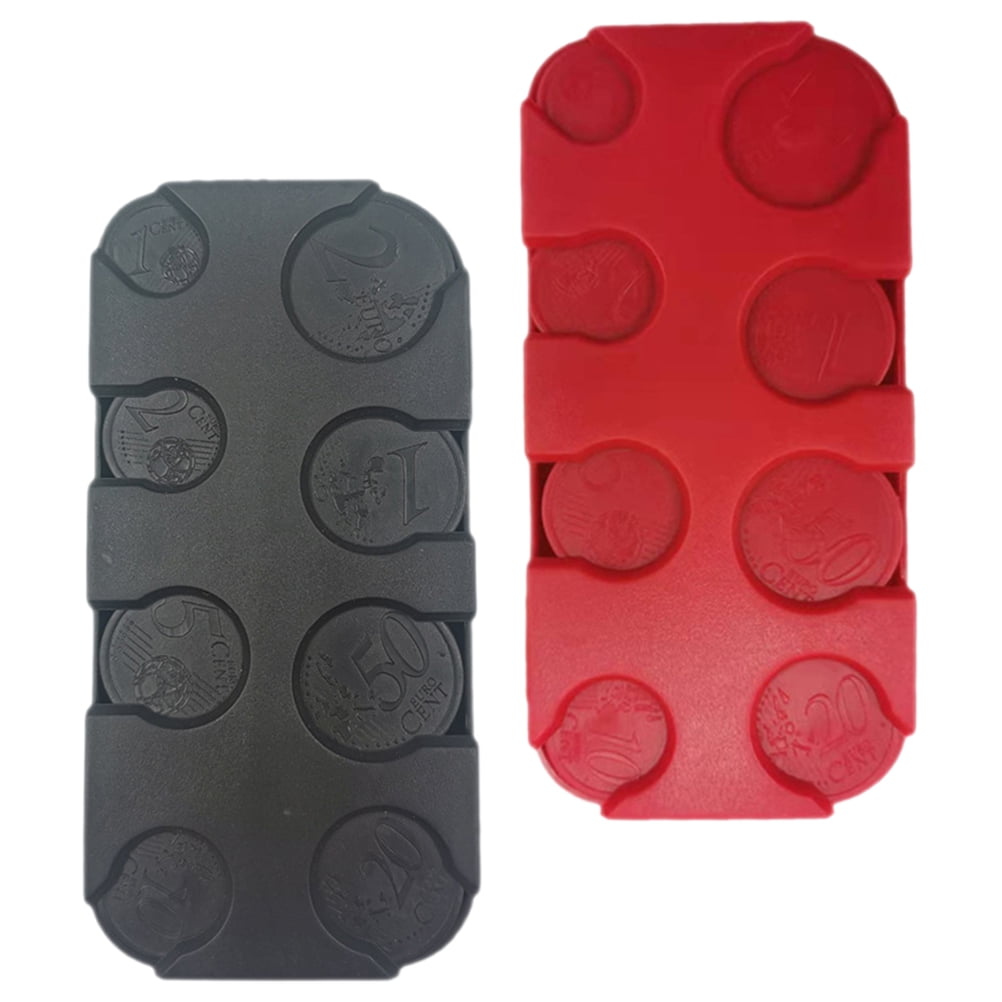 Supvox 2Set Plastic Coin Holders Black Coin Organization for Car Owners ...