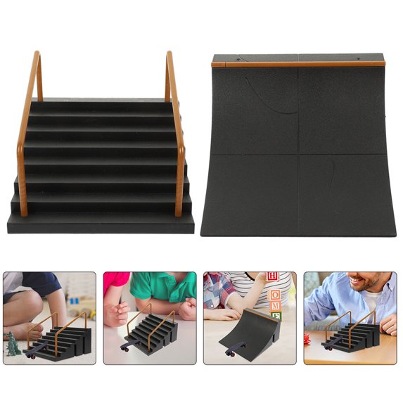 Supvox 2pcs Finger Skateboard Park Props Ramp For Finger Sports Home ...