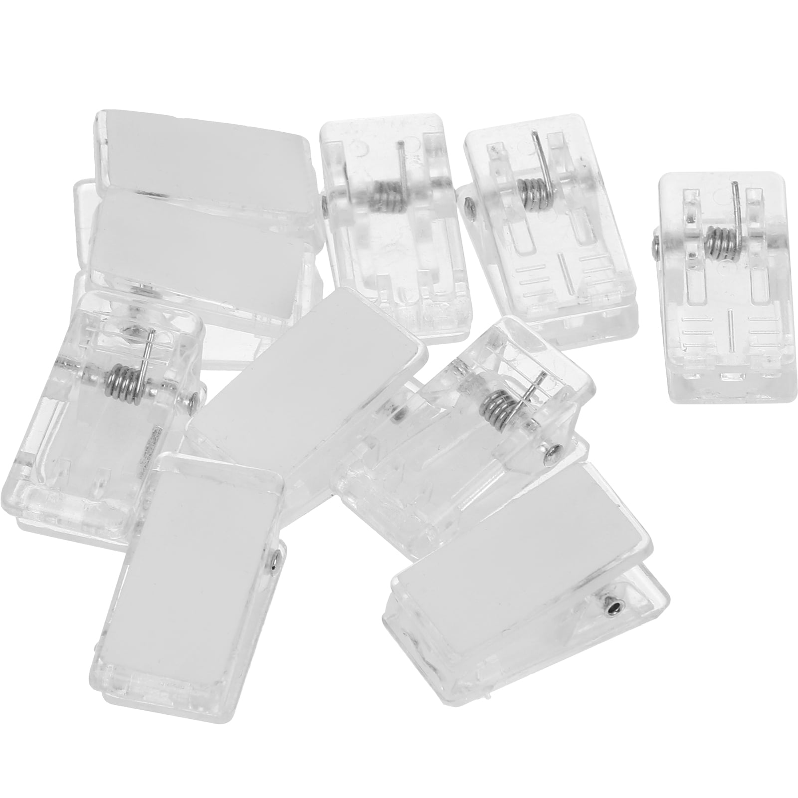 Supvox 30Pcs Transparent Spring Clips for Badges and Id Holders ...