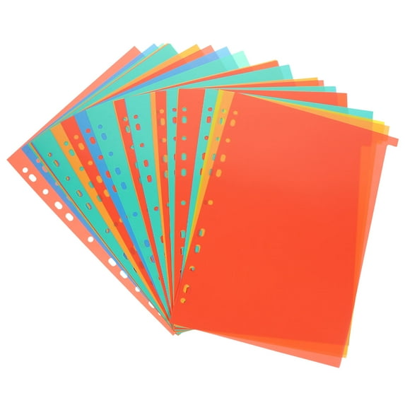 Supvox 31Pack Orange Page Dividers with Tabs Paper for File ...