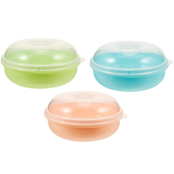 Supvox 3Pcs Bread Storage Container Plastic Clear Bread Box for Kitchen ...