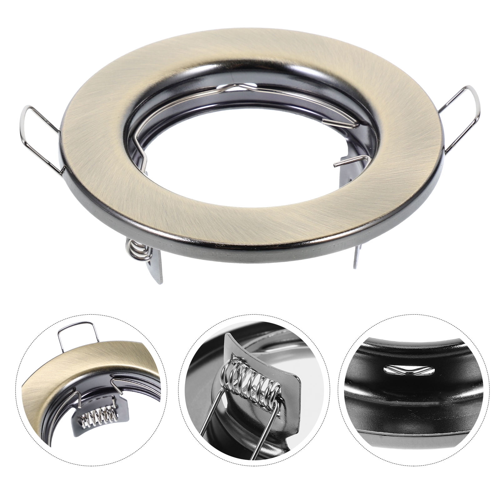 Supvox 3Pcs Olive Green Recessed Light Fixture Frames Metal Downlight ...