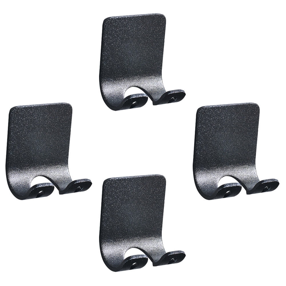 Supvox 4Pcs Punch Free Shaver Hook Rack Black Aluminum Utility Storage ...