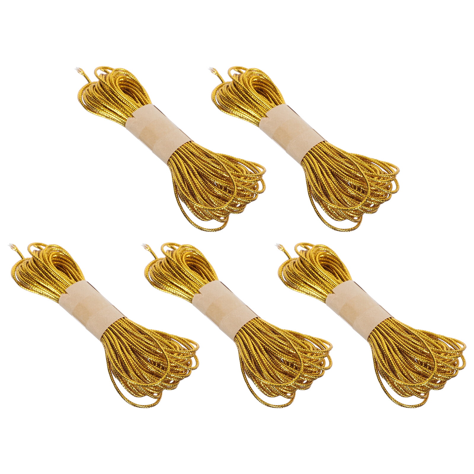 Supvox 5 Bundles Gold Rope Imagination Craft Rope Visual Decoration ...