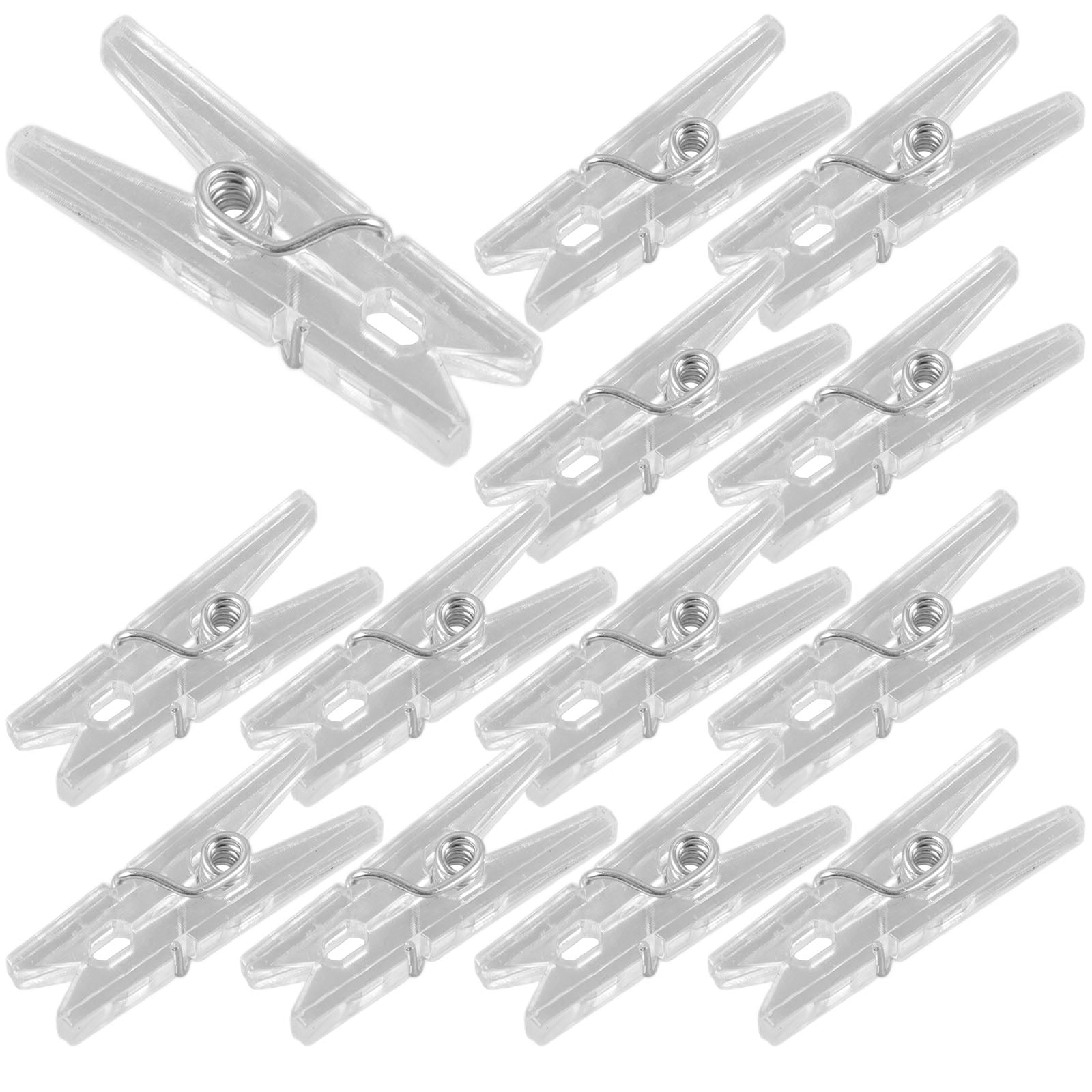 Supvox 50Pcs Mini Picture Clips Transparent Clipping Photos For General ...