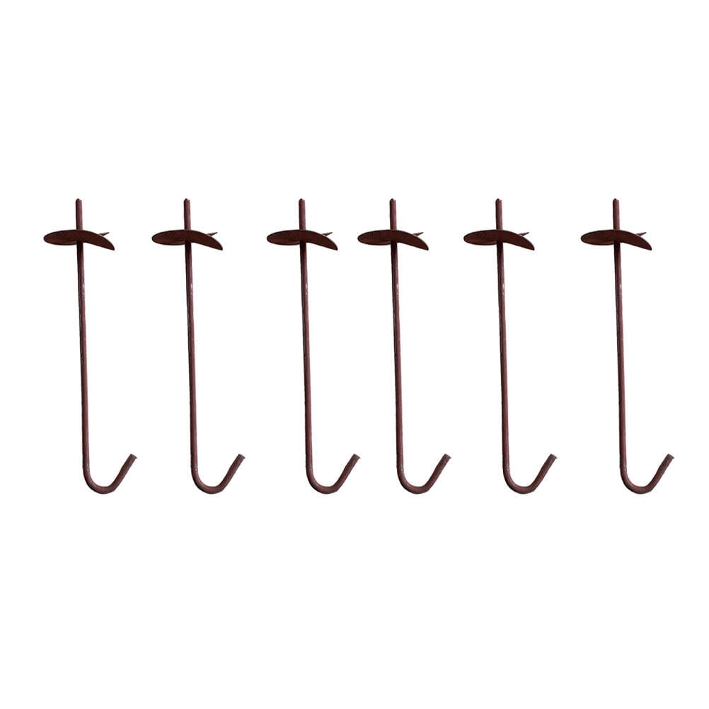 Supvox 6-Pack Reinforcing Steel Garden Anchors for Greenhouse Stability ...