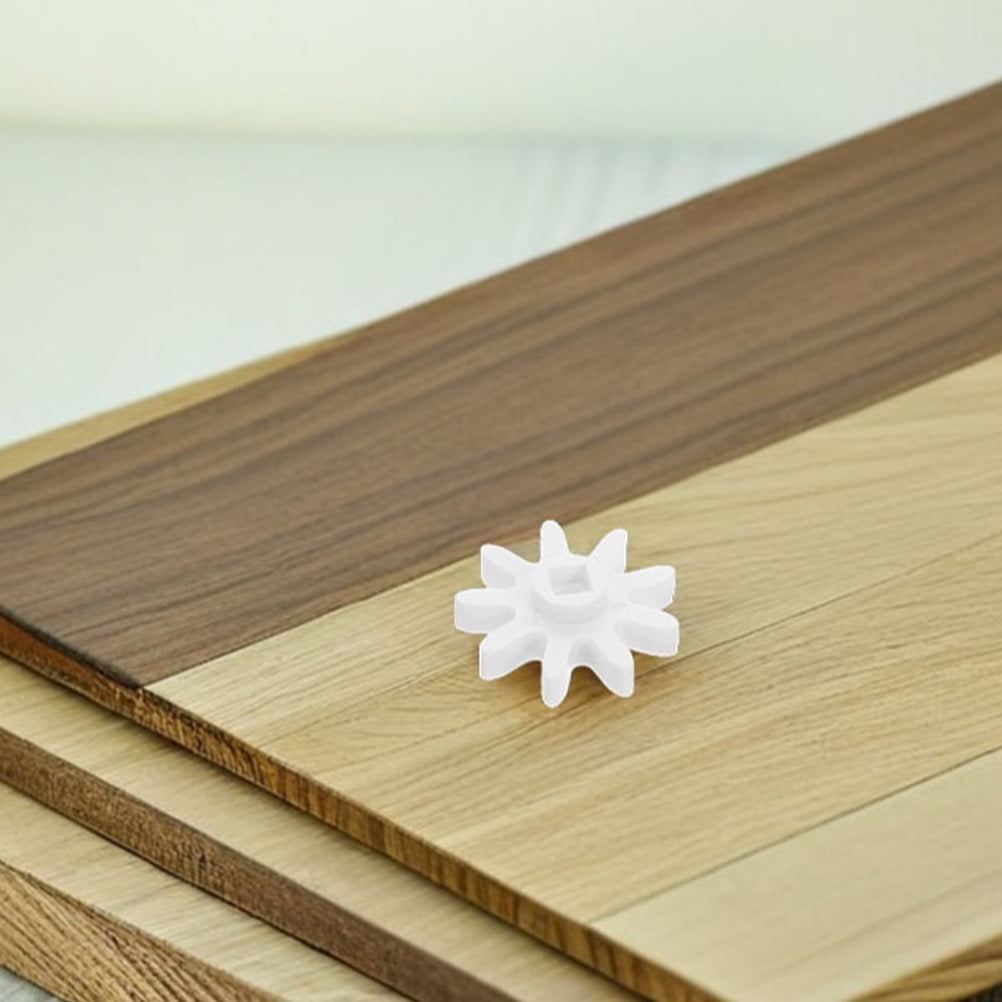 Supvox 6Pcs Interlocking Gear Toy White Plastic For Pinball Toy Machine ...