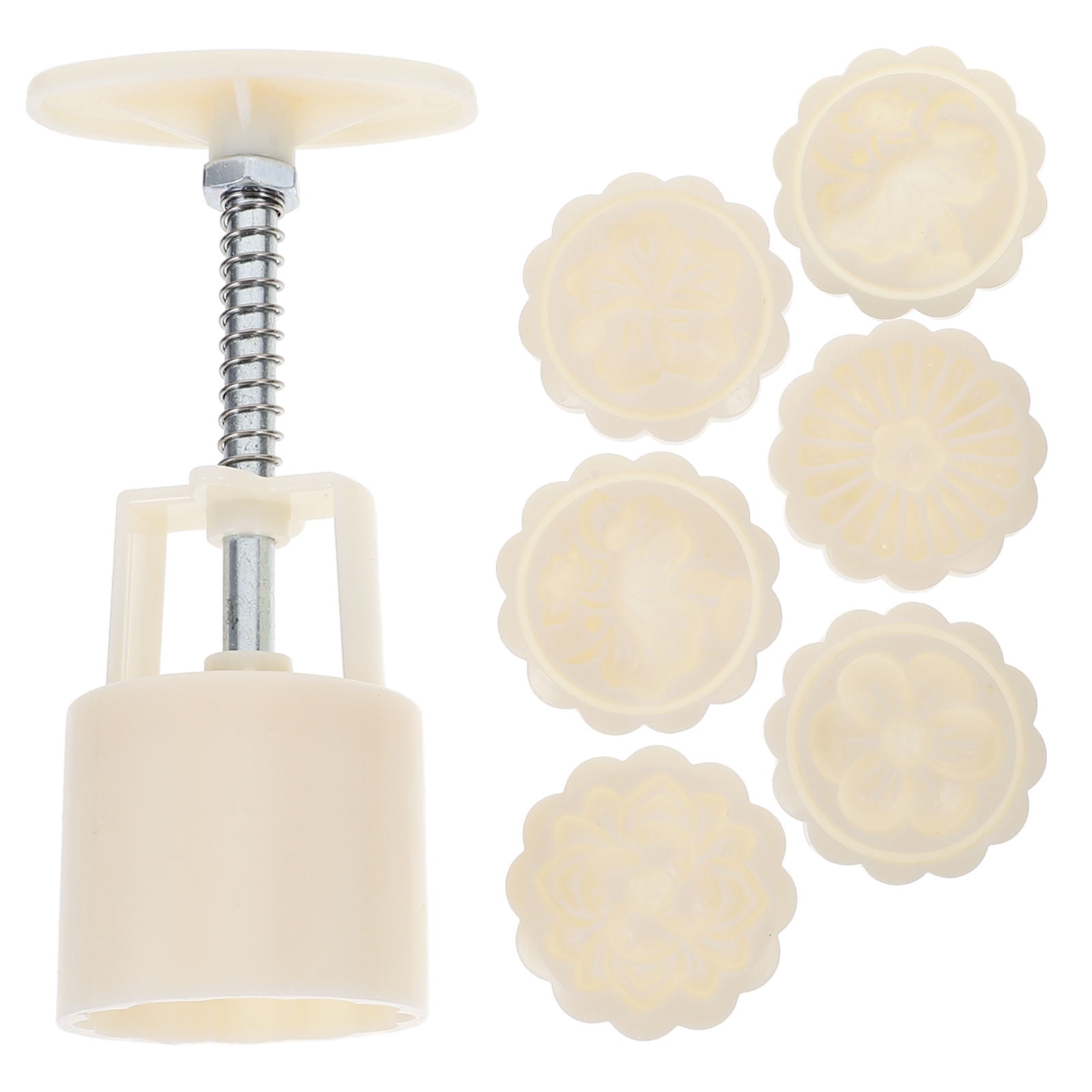 Supvox 7 PCS Creative Dessert Mold Moon Cake Molder with Non Stick ...