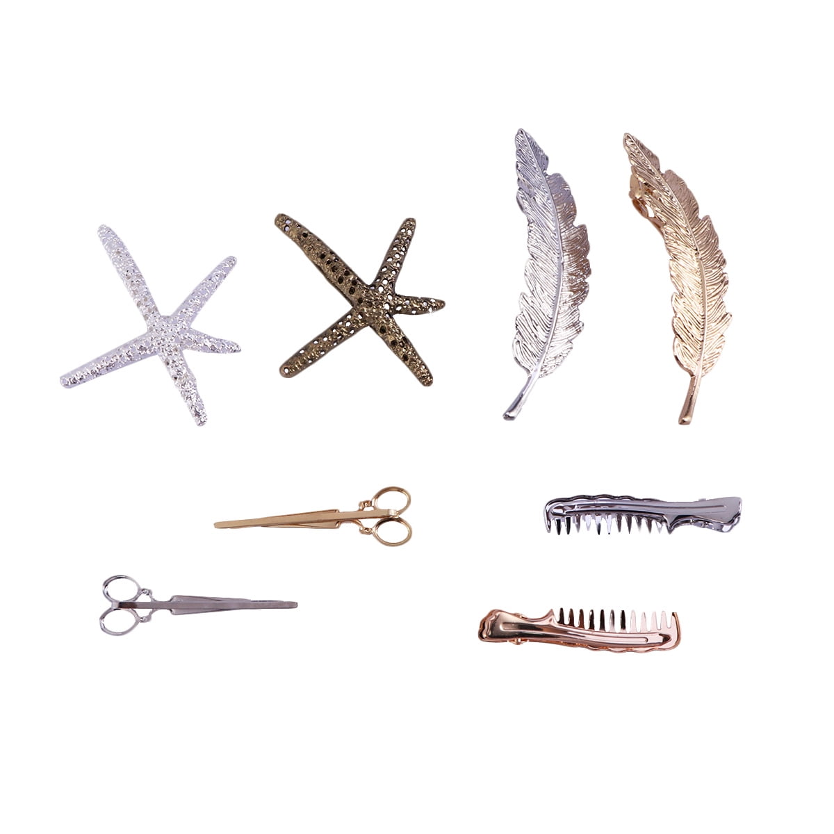 Supvox 8Pcs Star Hairpin Clips Assorted Color for Women to Decorate ...