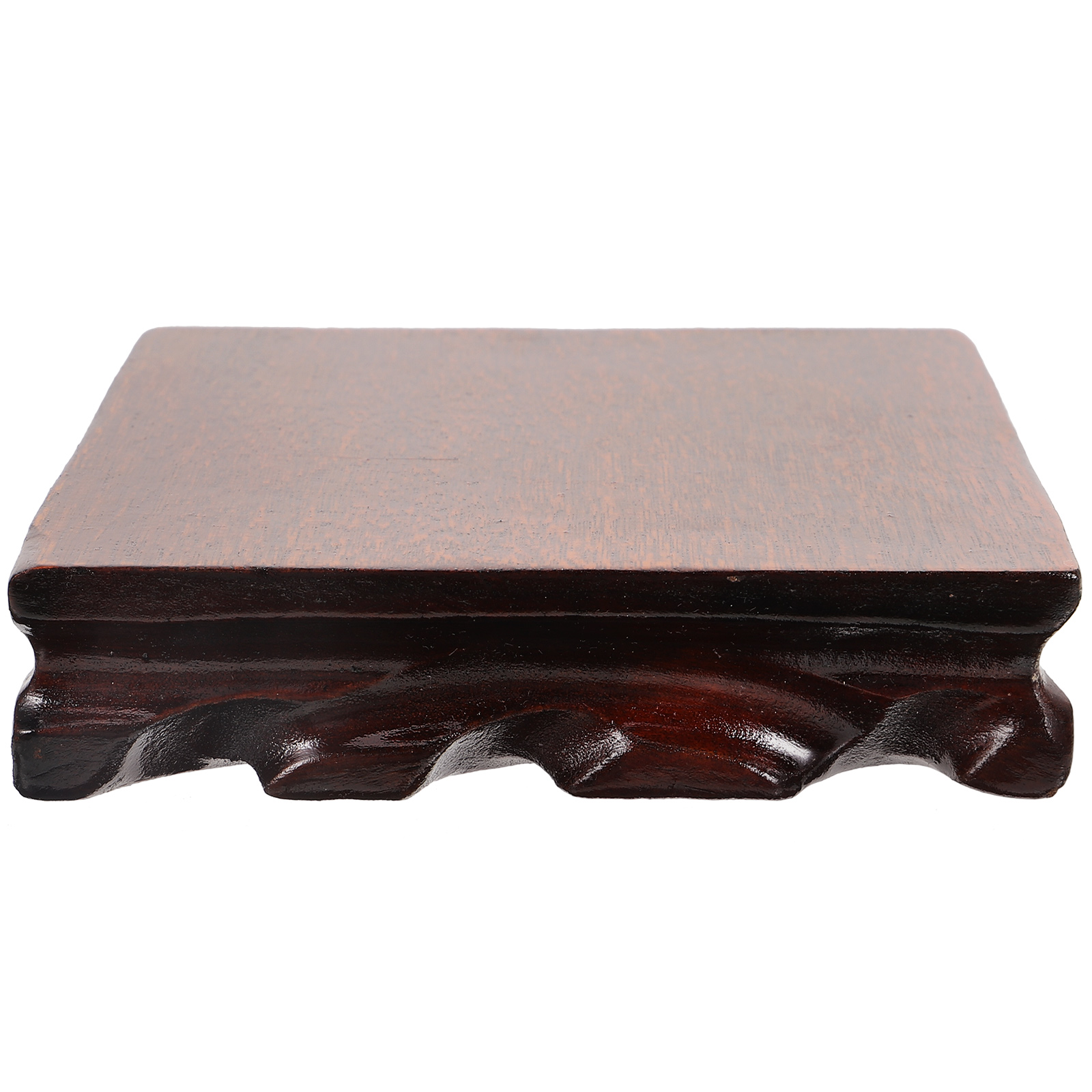 Supvox Black Plant Stand Lamp Base Raiser Square Wooden with Legs ...