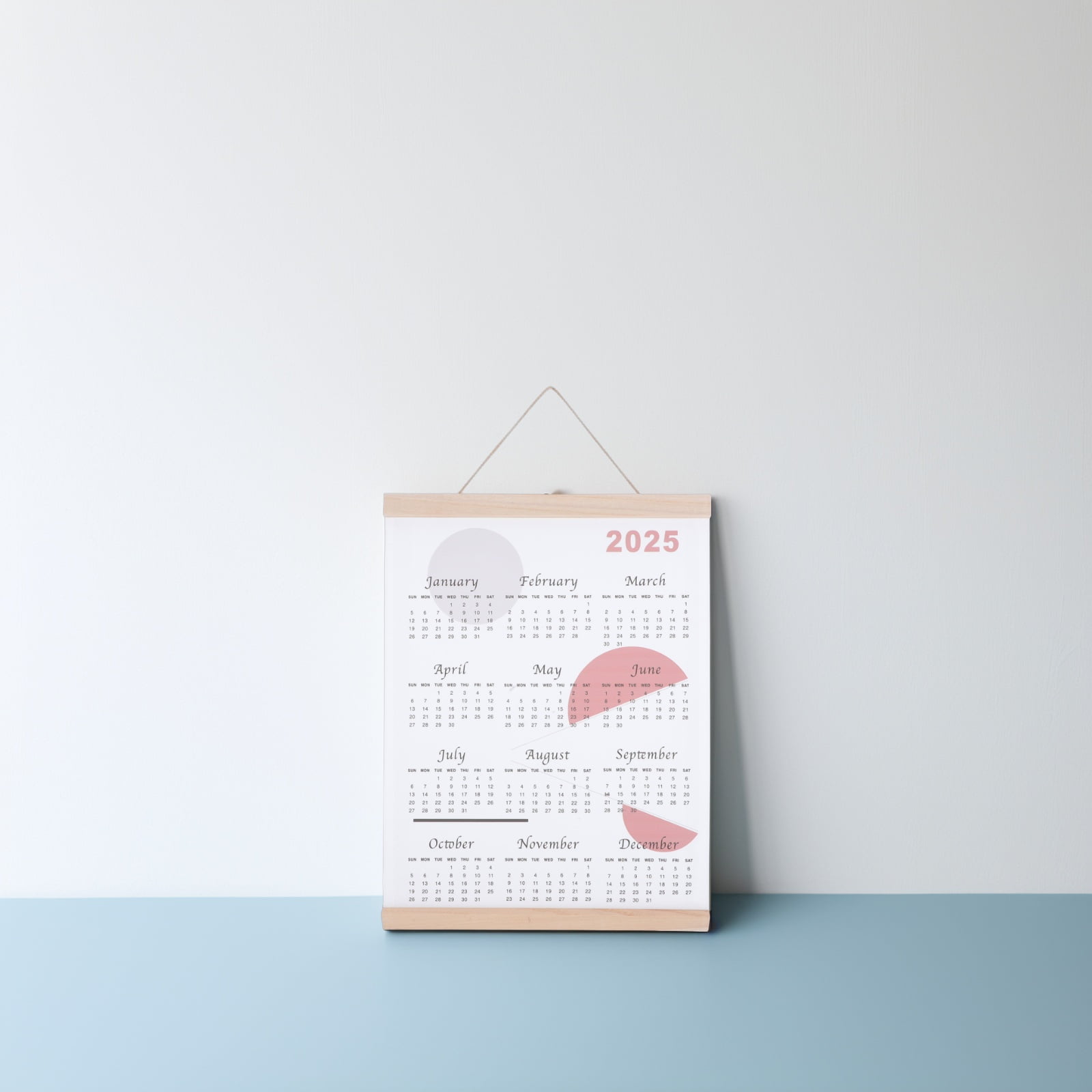 Supvox Calendar Holder for Wall Wall Calendar Cloth 2025 Semi-circular ...