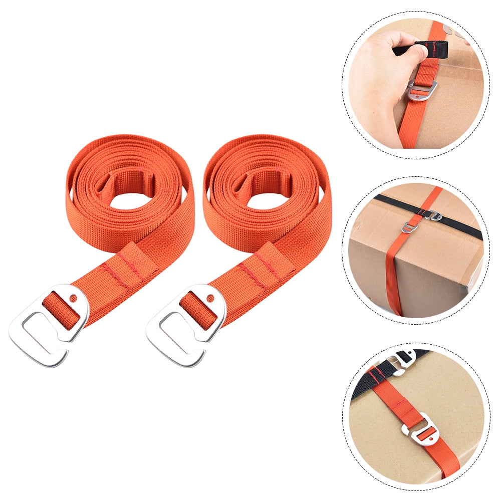 Supvox 2Pack Heavy Duty Luggage Straps Orange for Adults Cycling ...