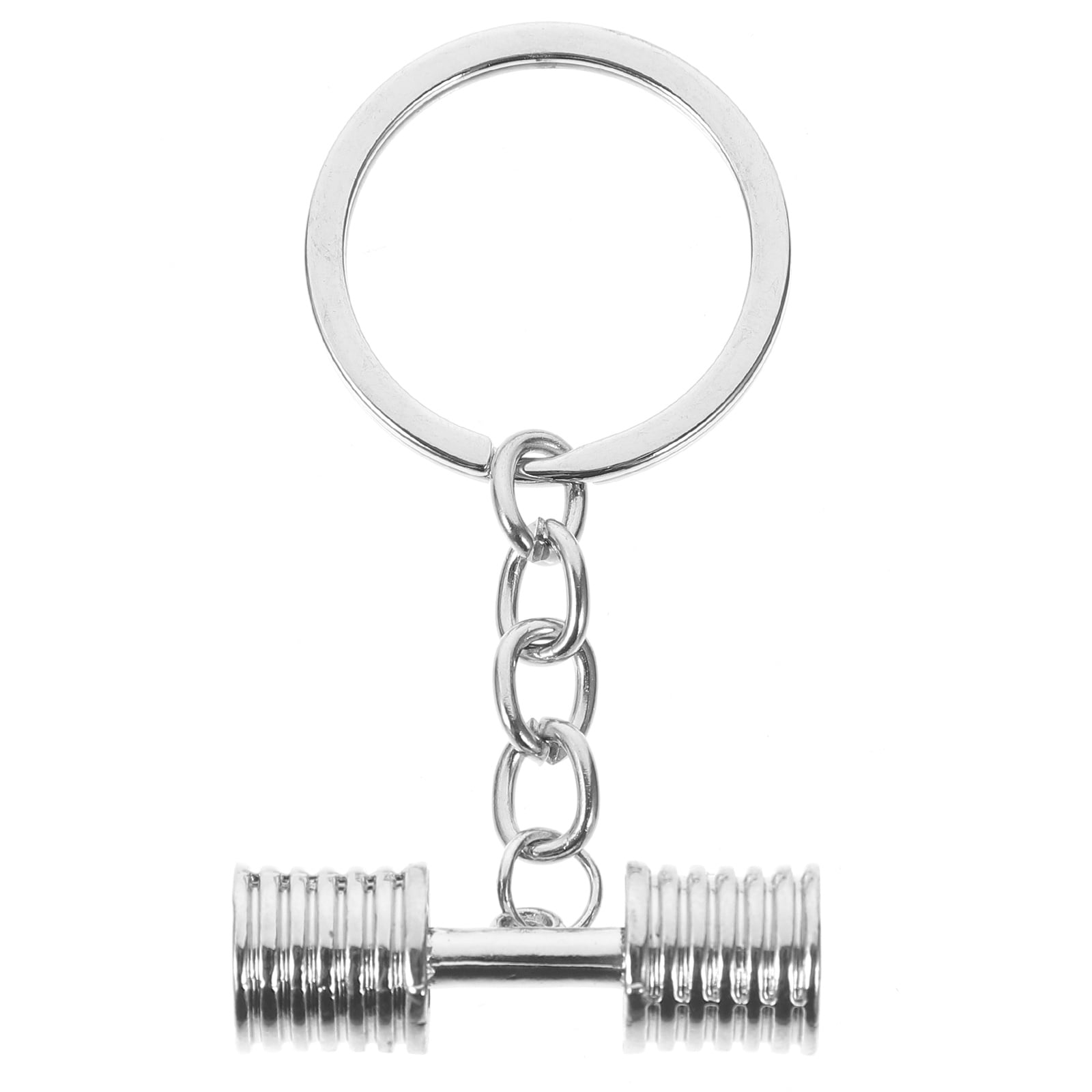 Supvox Dumbbell Key Rings Dumbbell Keychain Zinc Alloy Key Pendant for ...