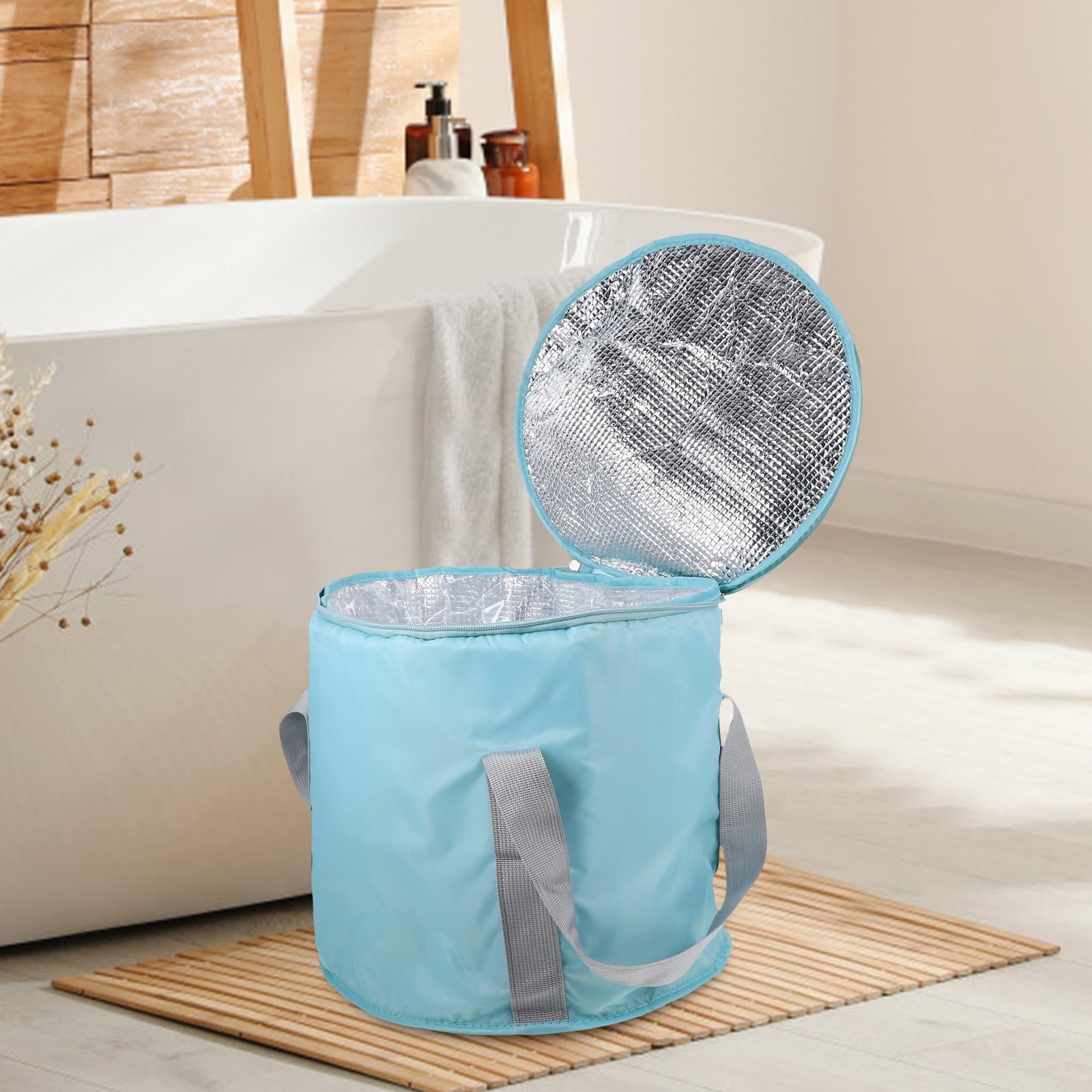 Supvox Blue Foldable Camping Bucket Portable Water Storage for Travel ...