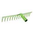Supvox Carbon Steel Garden Rake, Green, Sturdy Teeth, Ideal for Soil ...