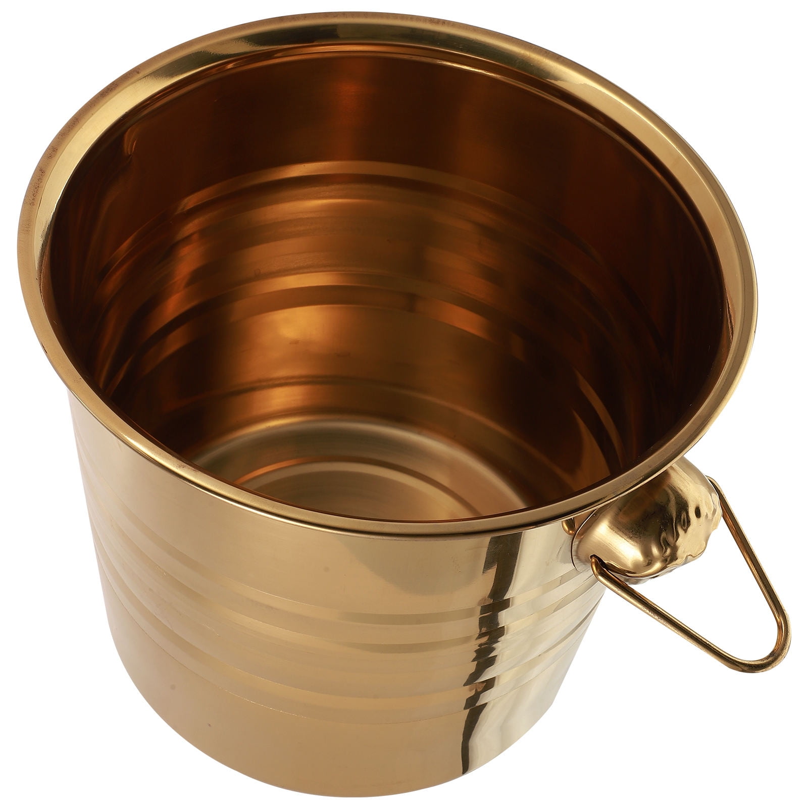 Supvox Hotel Ice Bucket Golden Stainless Steel Cooling Storage 1Pack ...