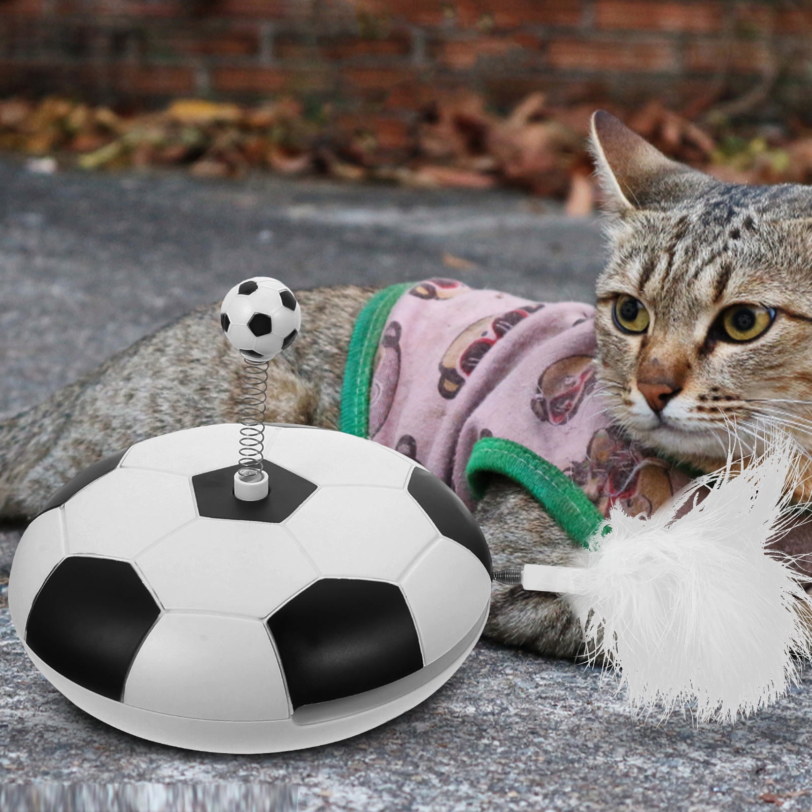 Supvox Indoor Cat Interactive Kitten Toy with Direction Adjustment ABS ...