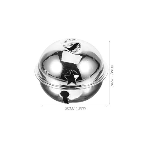 Supvox Jingle Bells,Craft Bells Bulk Christmas Silver Jingle Bells for ...