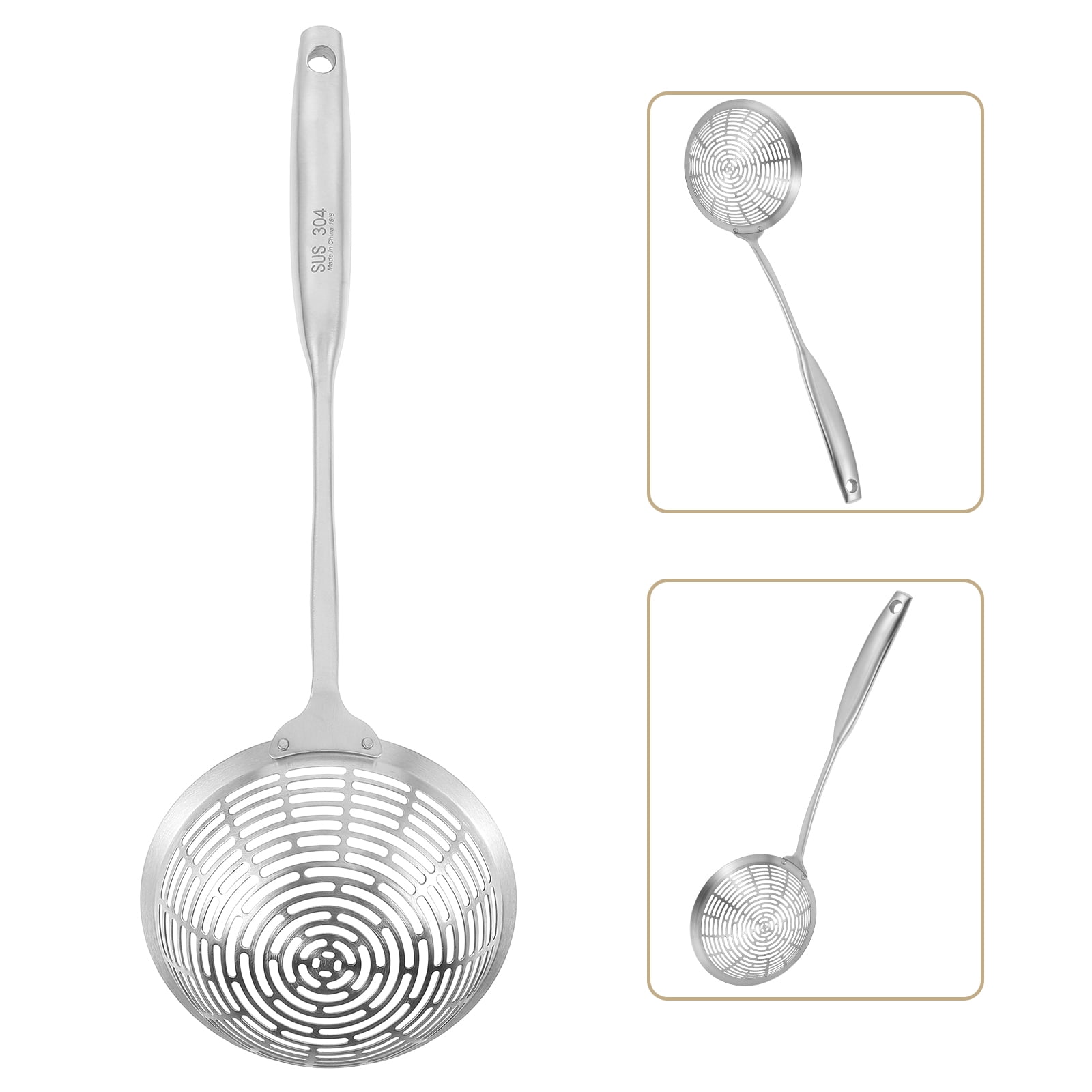 Supvox Stainless Steel Mesh with Handle for Kitchen Frying and Cooking ...