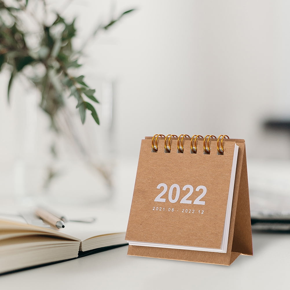Supvox Simple Style Brown Paper Annual Calendar, Writable, Ideal for ...