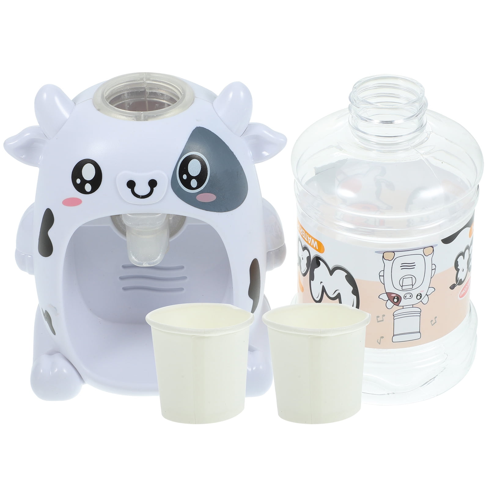 Supvox Cute Milk Cow Water Dispenser Toy for Kids Made of Plastic White ...