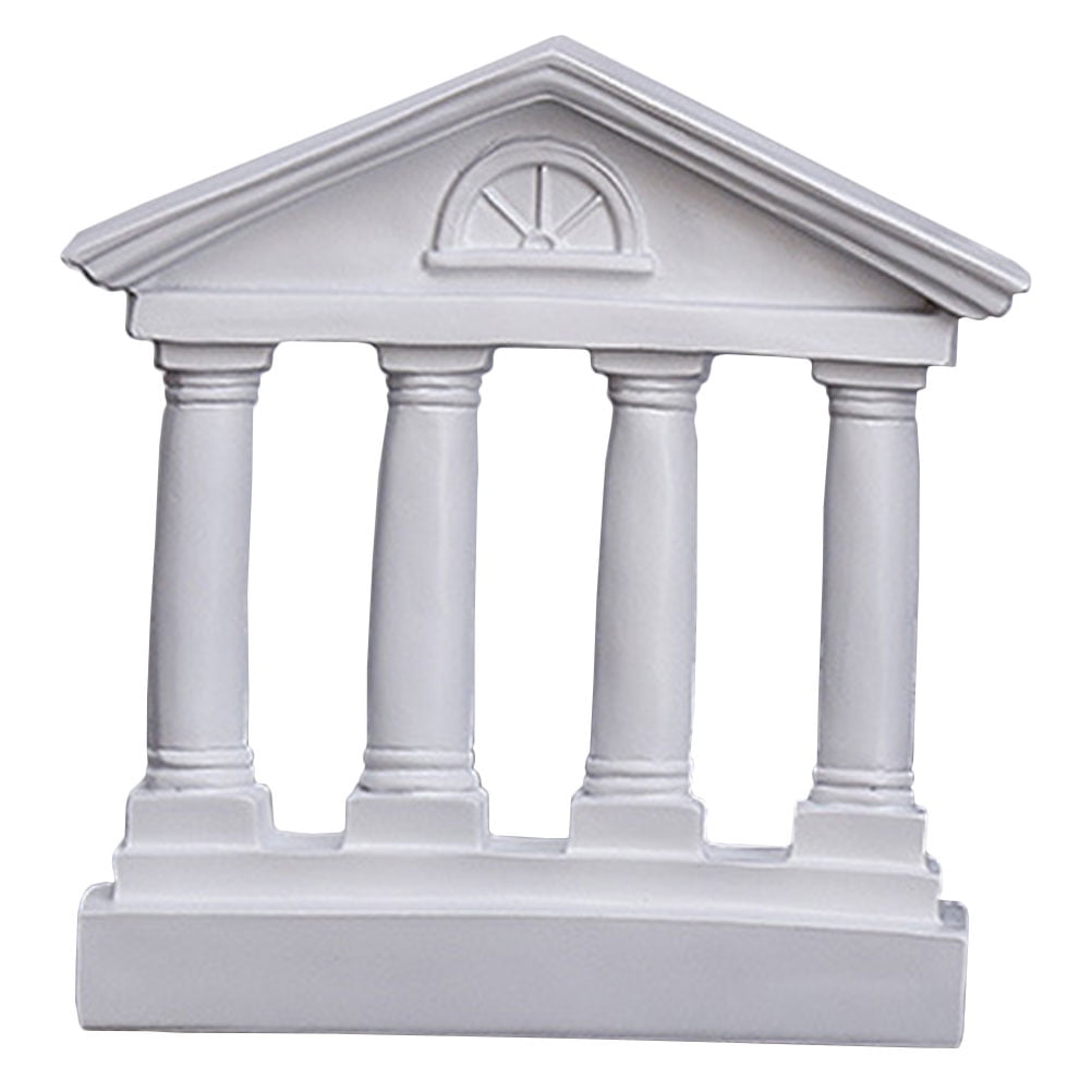 Supvox Roman Temple Style Resin Model Building Sculpture for Home Decor ...