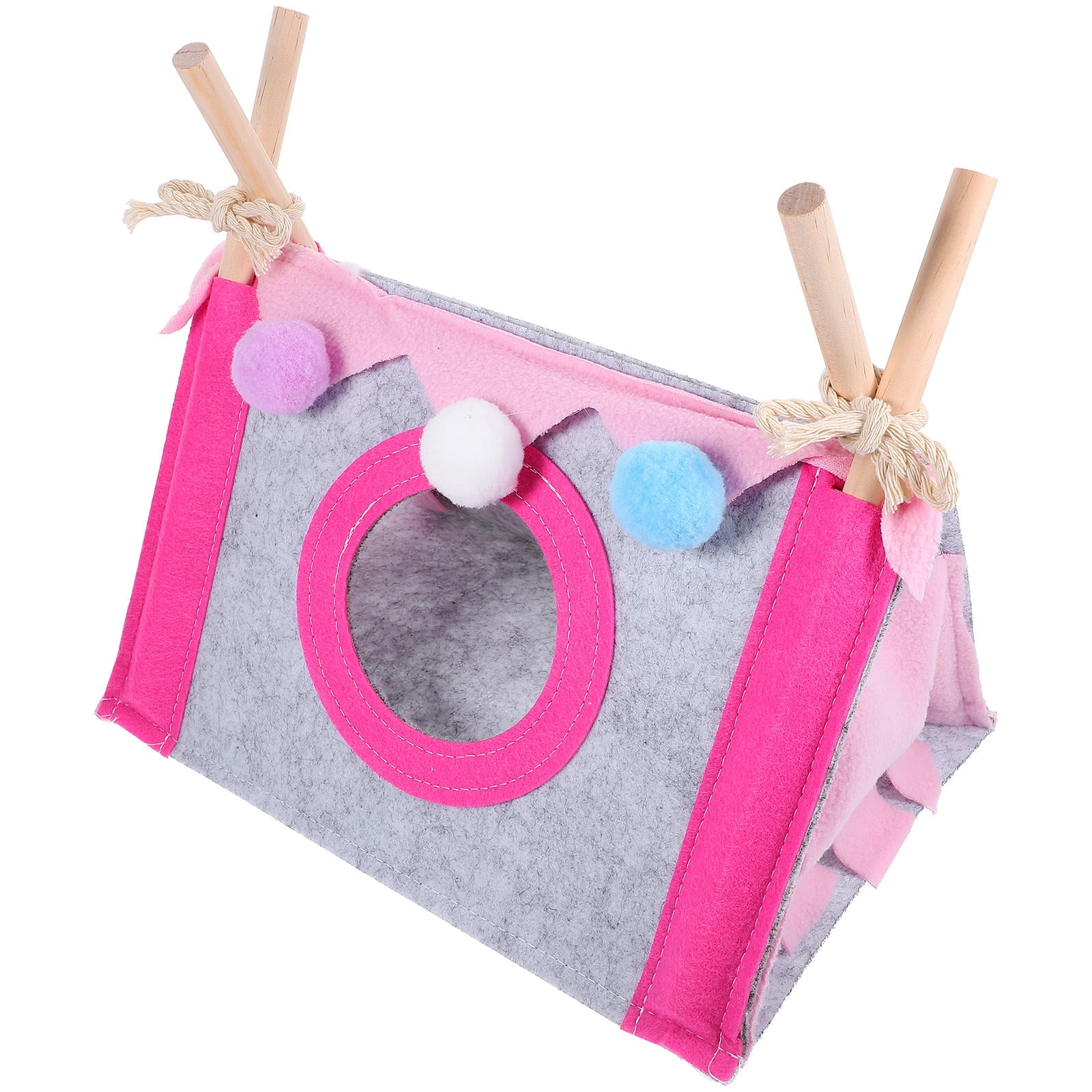 Supvox Guinea Pig House Triangular Warm Hideout Removable Washable Felt ...