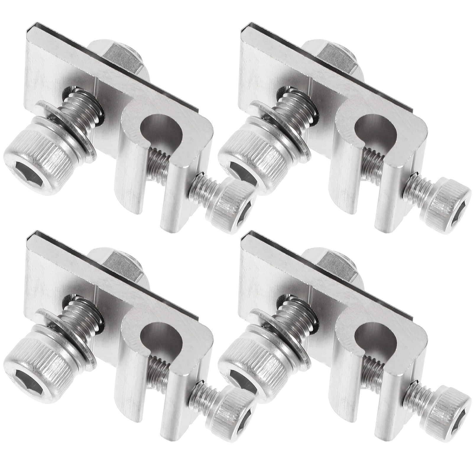 Supvox 4Pcs Ground Lug Cable Clamp Silver Solar Panel Wire Management ...