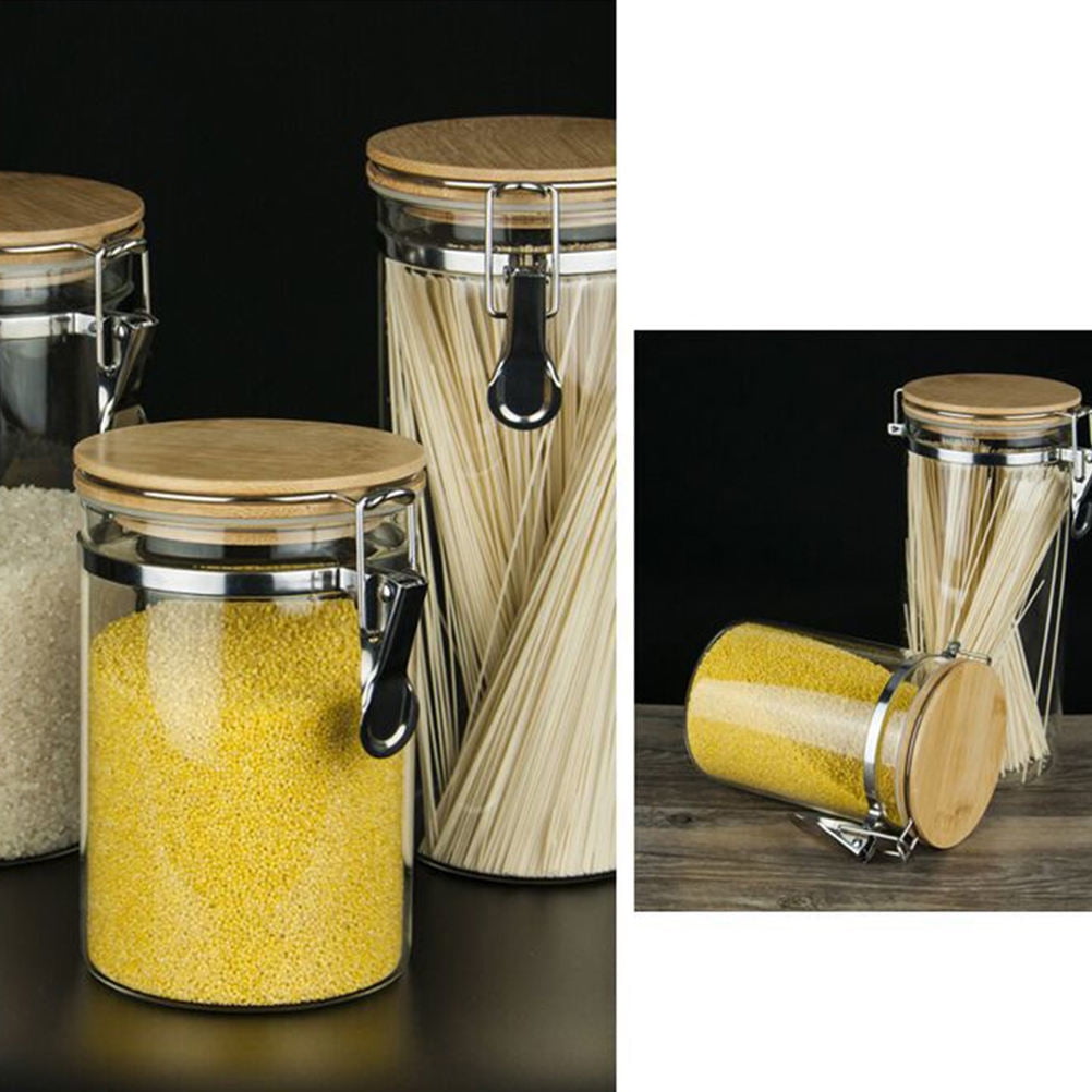 Supvox Storage Jars Airtight Flour Container Glass Moisture-resistant ...