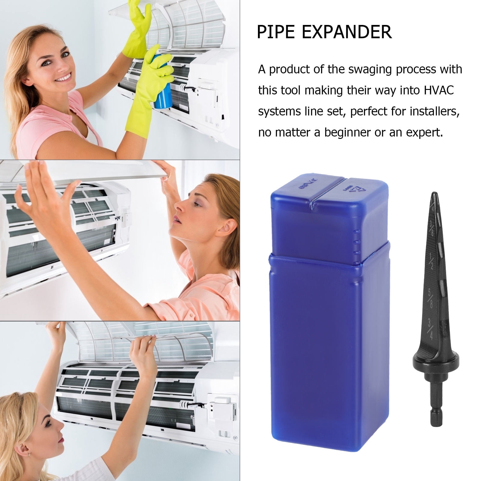Supvox Air Conditioner Hose Expander Metal Swaging Tool for Hvac Copper ...