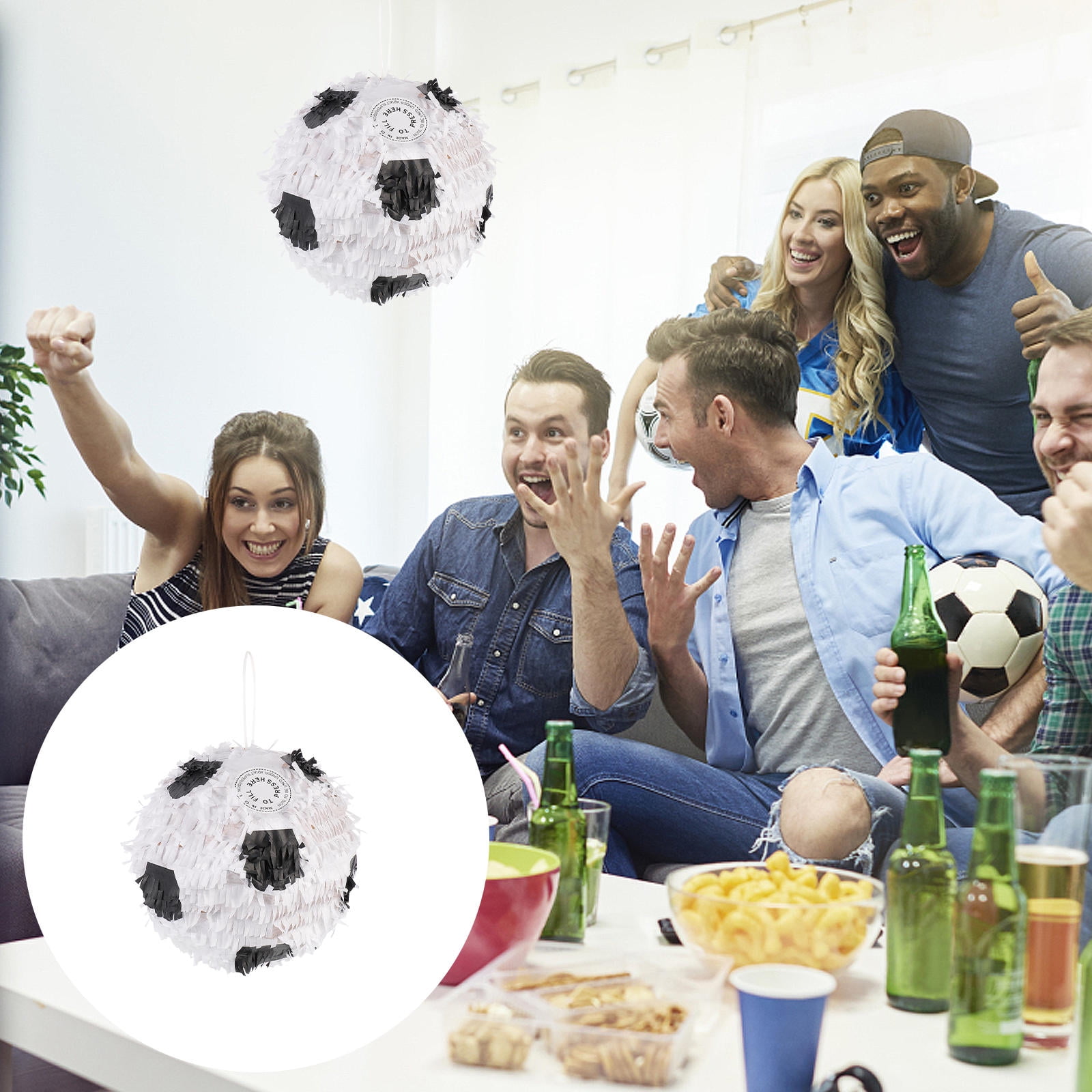 Supvox White Football Pi? Toy for Birthday Parties and Celebrations ...