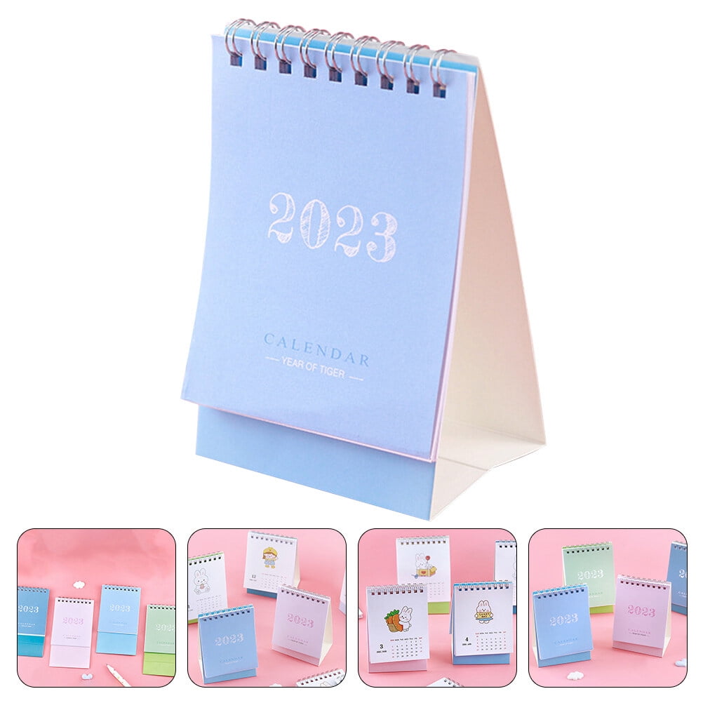 Supvox Practical Paper Calendar Simple Style Sky-blue 1 Set - Walmart.com