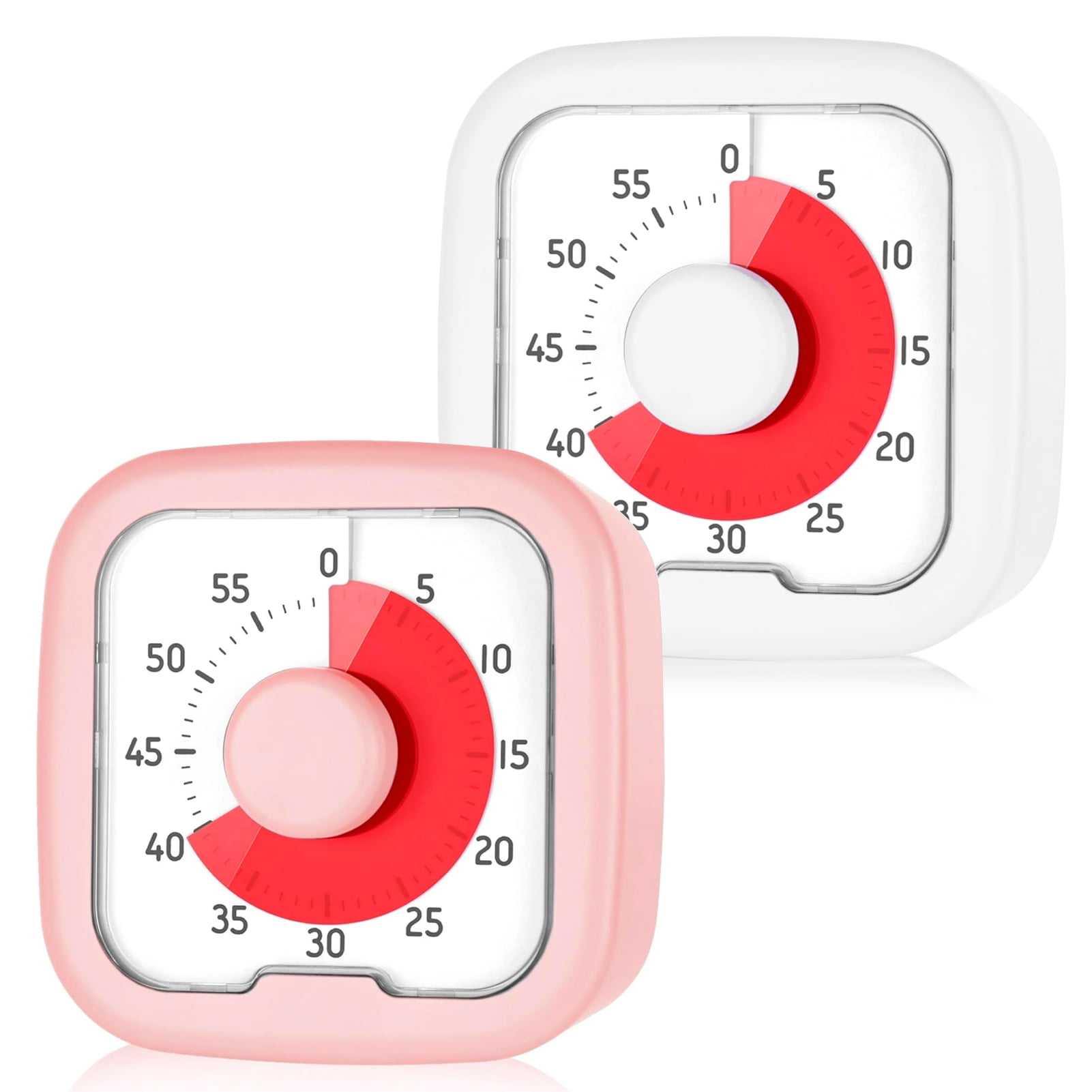 Suqare Minute Visual Timer, 9.5cm Visual Timer 60 Minute Kids Desk ...