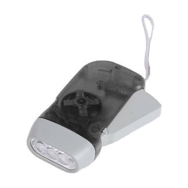 HIABIO Emergency Charger Flashlight Hand Crank Generator Wind Up Solar ...