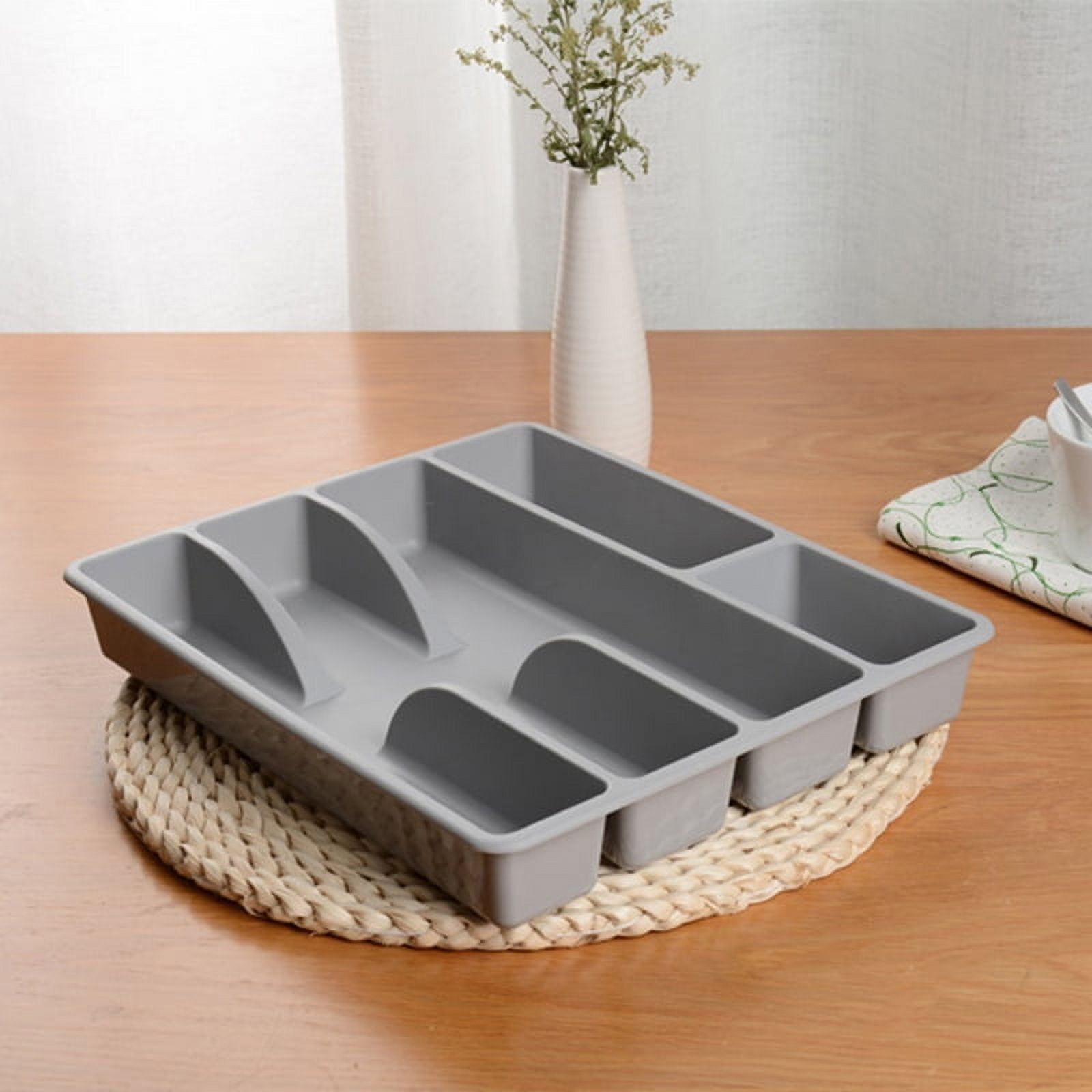 Suquosor Kitchen Drawer Cutlery Organizer Silverware Holder Utensil ...