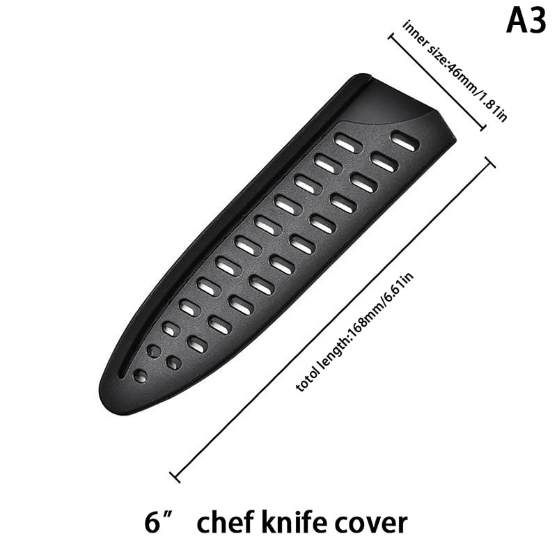 Suquosor Kitchen Knife Sheath Black Plastic Knife Covers Knife Blade ...
