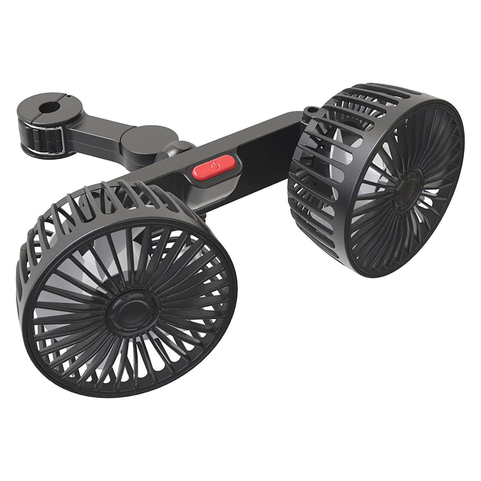 Suqwn Car Fans, Dual Head Car Fans that Blow Cold Air, Cooling USB Back ...