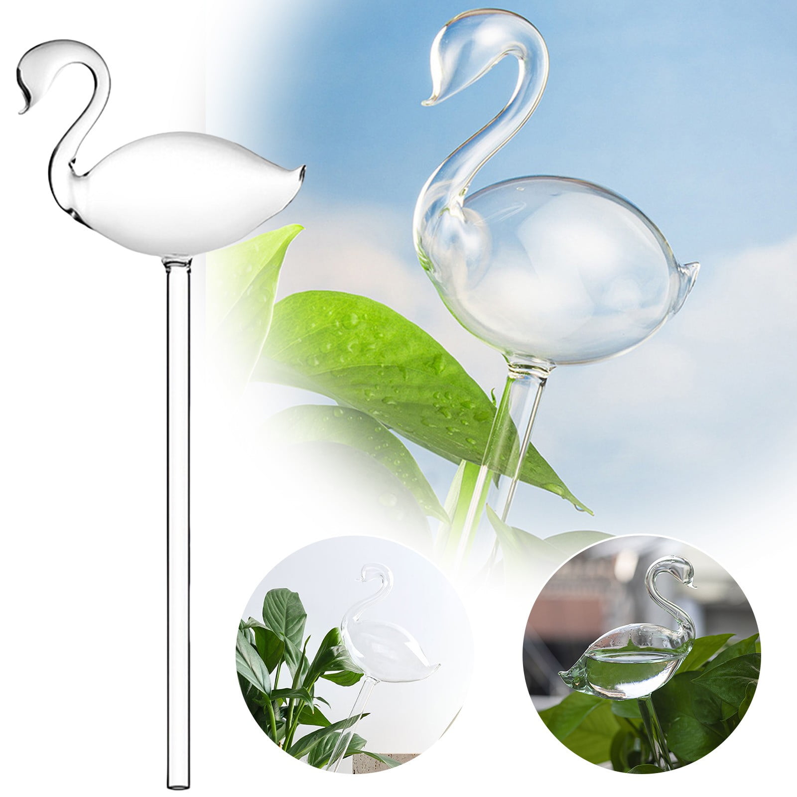 Suqwn Plant Waterer Automatic Self Watering Globes, Bird Shape Design ...