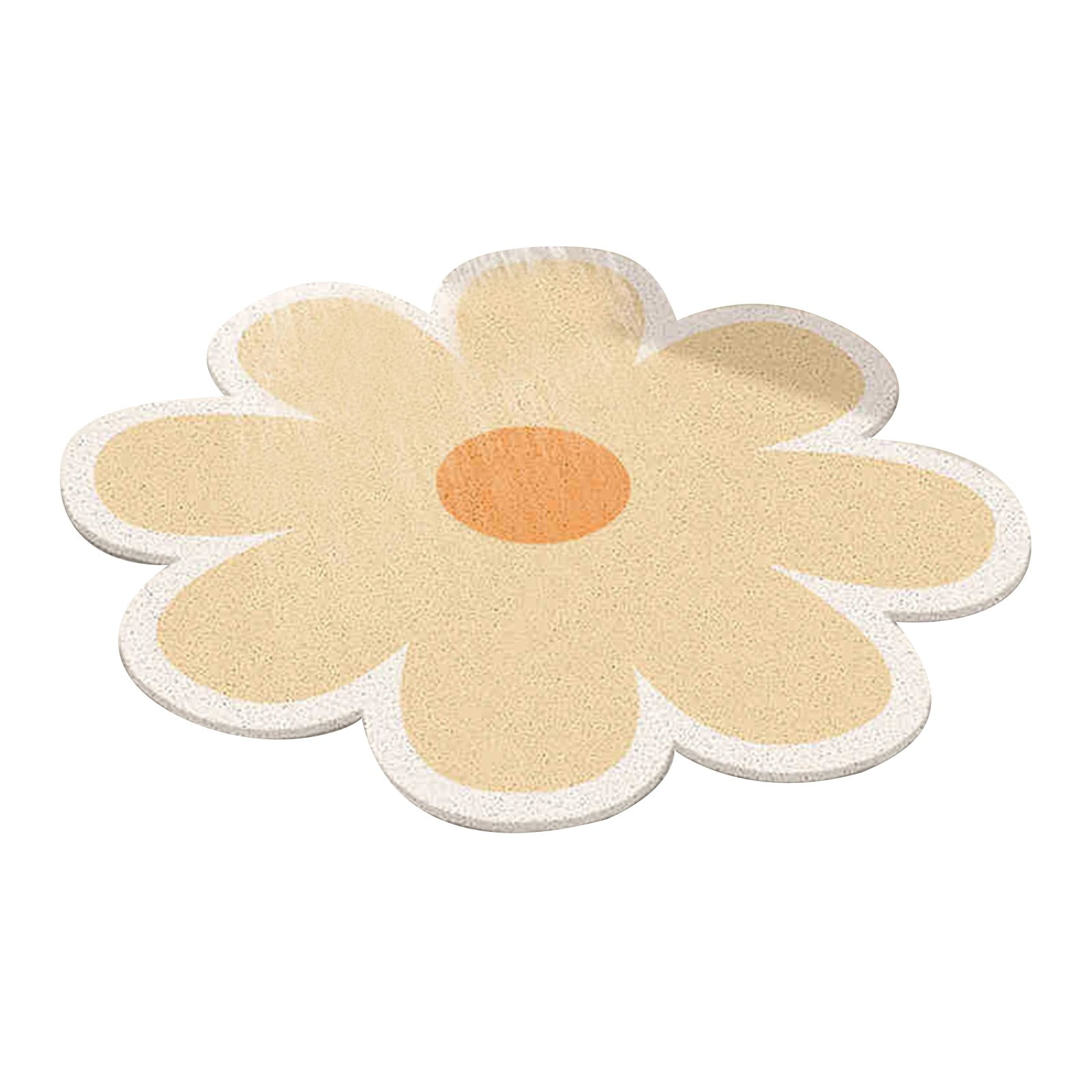 Suqwn Round Shower Mat Flower Mat, Shower Mat Non Slip Without Suction ...