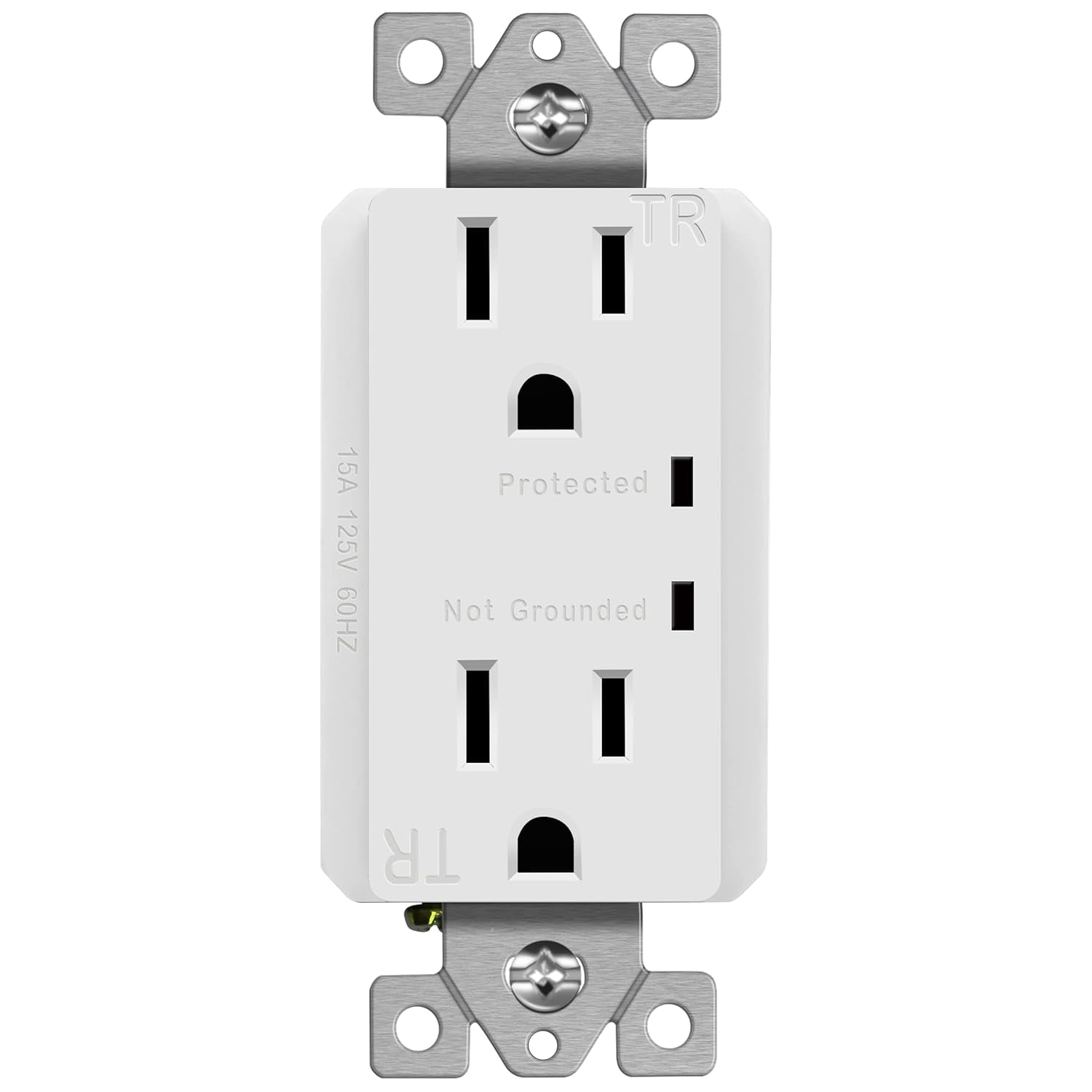 Sur Protector Receptacle with Grounding Indicator, Child Safe, Tamper ...