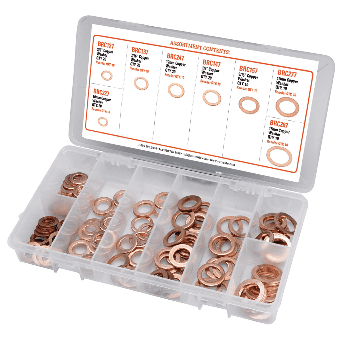 S.U.R.&R. Heavy duty copper washer assortment - Walmart.com