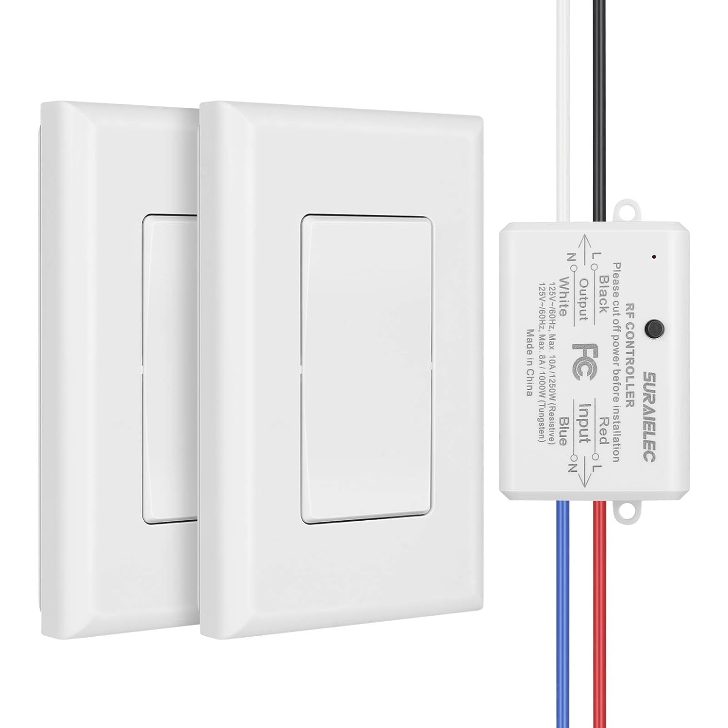 Wireless 3 Way Light Switch Kit Easy Installation No Wiring Needed ...