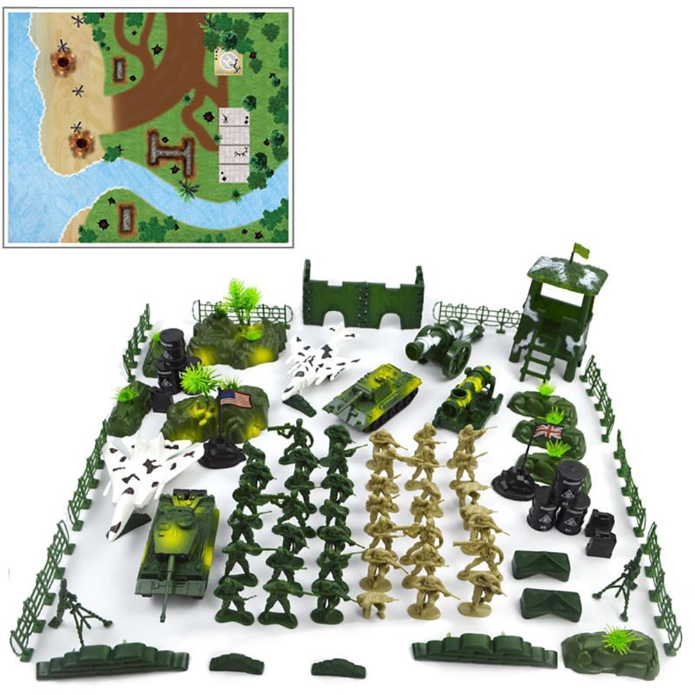 Surakey 90pcs Military Soldier Model Toys Set Men Figures Toy Soldiers ...